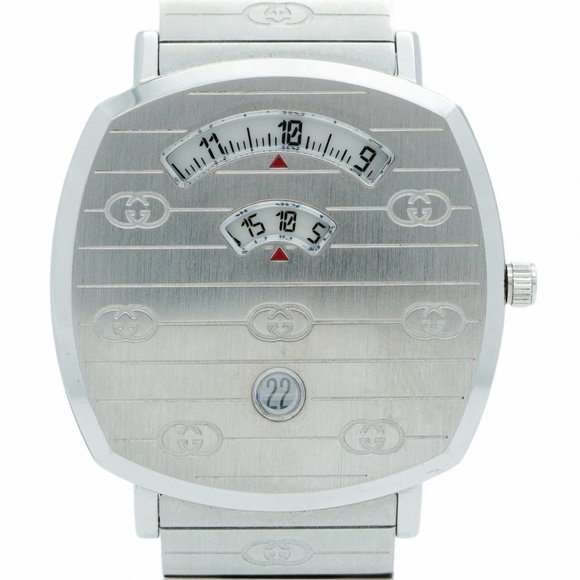 Gucci | Accessories | Gucci Grip Watch 573 White Dial Mens | Poshmark